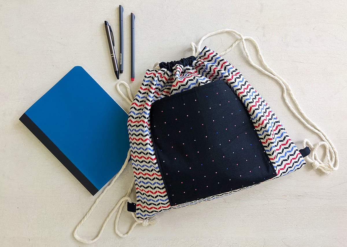 WeAllSew Tutorial: Back-To-School Drawstring Bag - The Quilt Show Quilting Blog