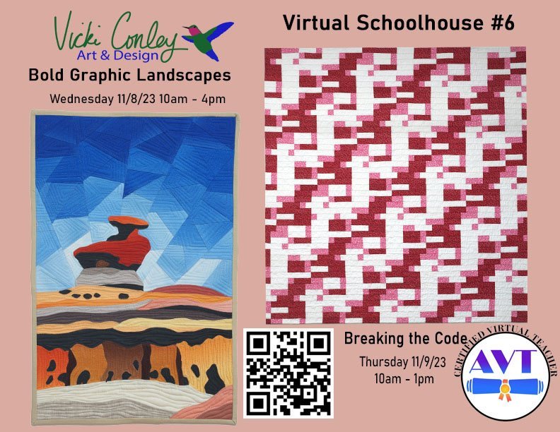 Vicki Conley Is Teaching at MANCUSO's 6th QuiltFest Virtual Schoolhouse ...
