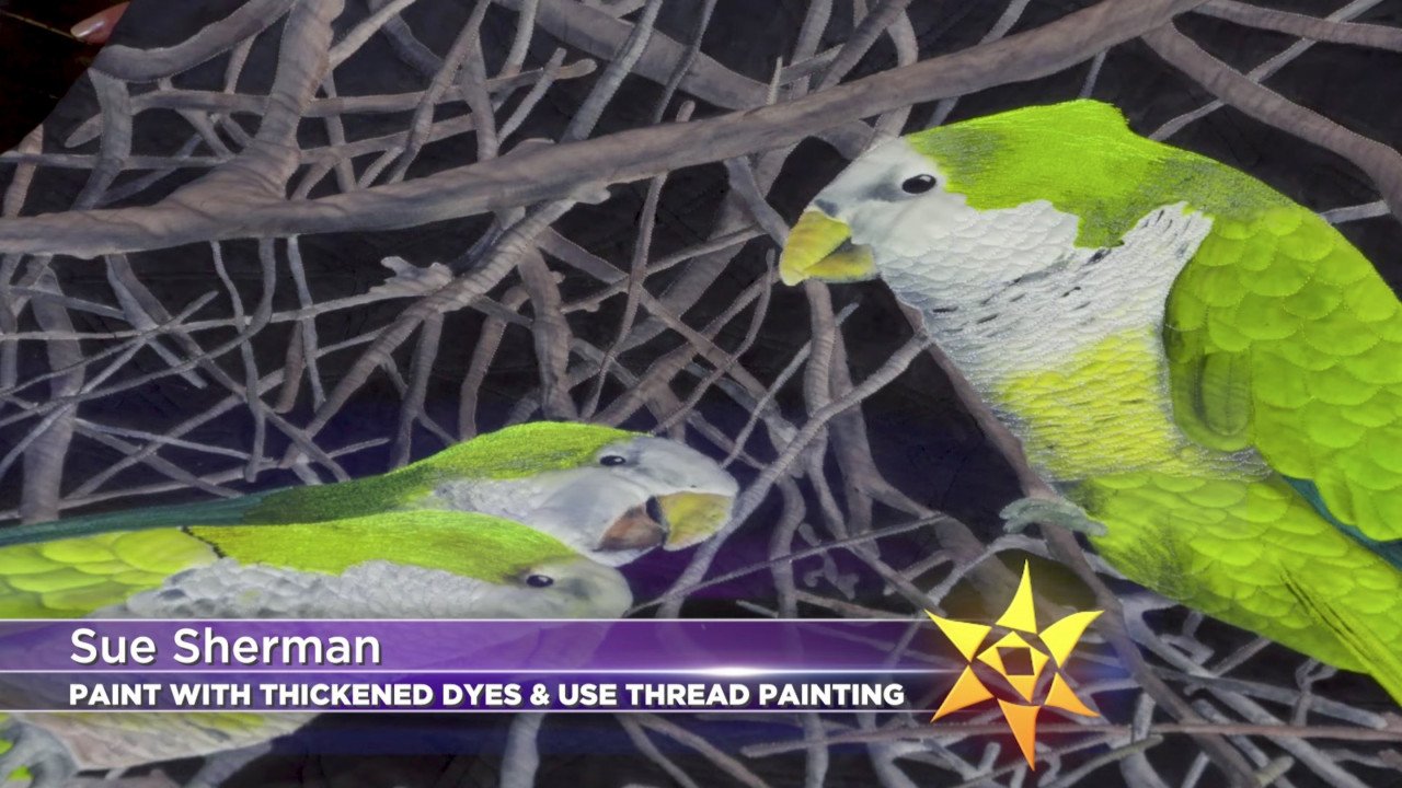 Trailer 3405: How to Paint with Thickened Dyes and Use Thread Painting ...