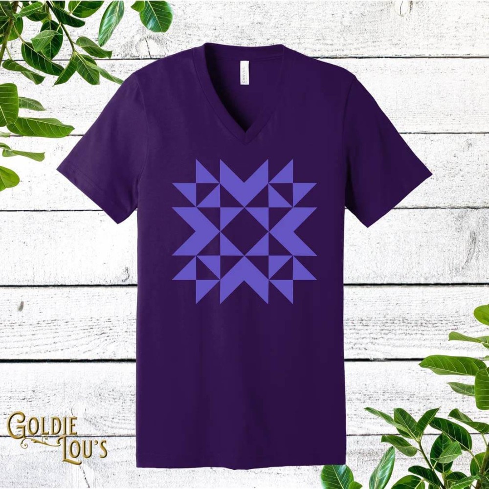 Simple Quilt Block Quilting T-Shirt